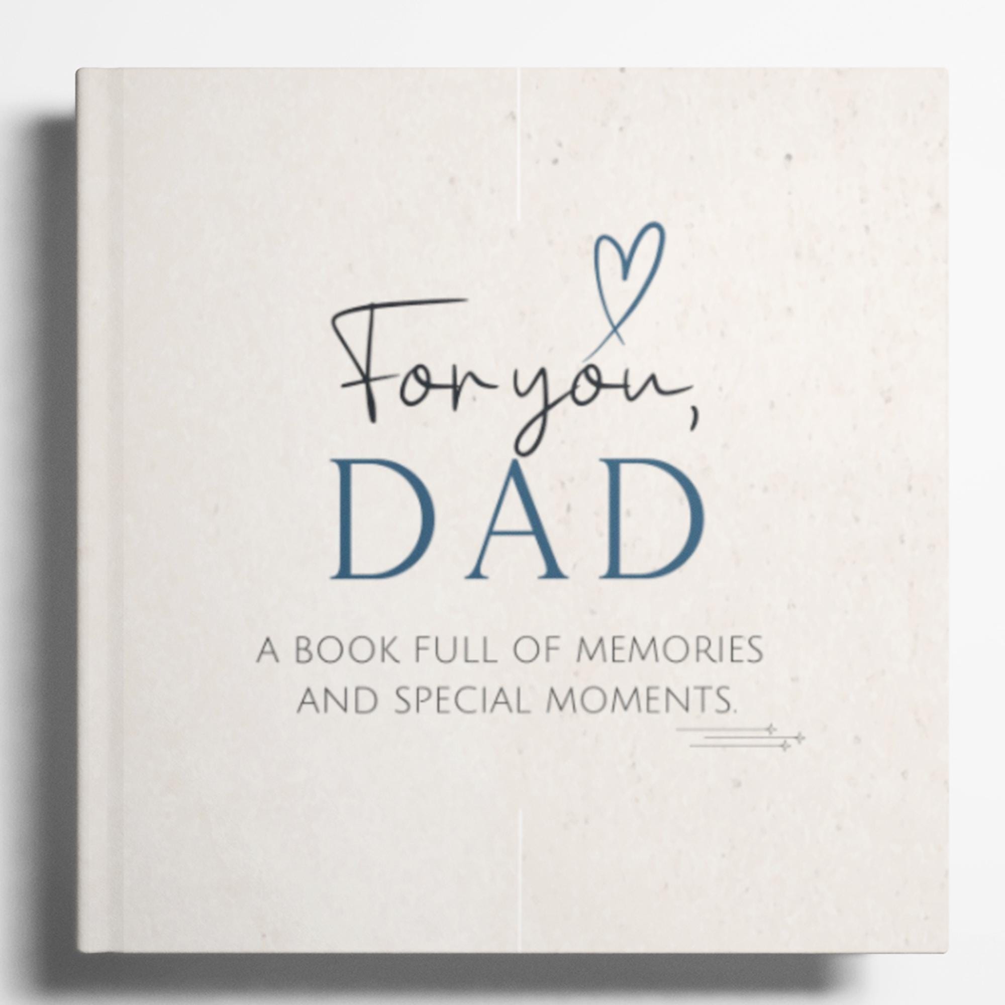 Personalized Dad Memory Book - Father Daughter Gift, Custom Father Son ...