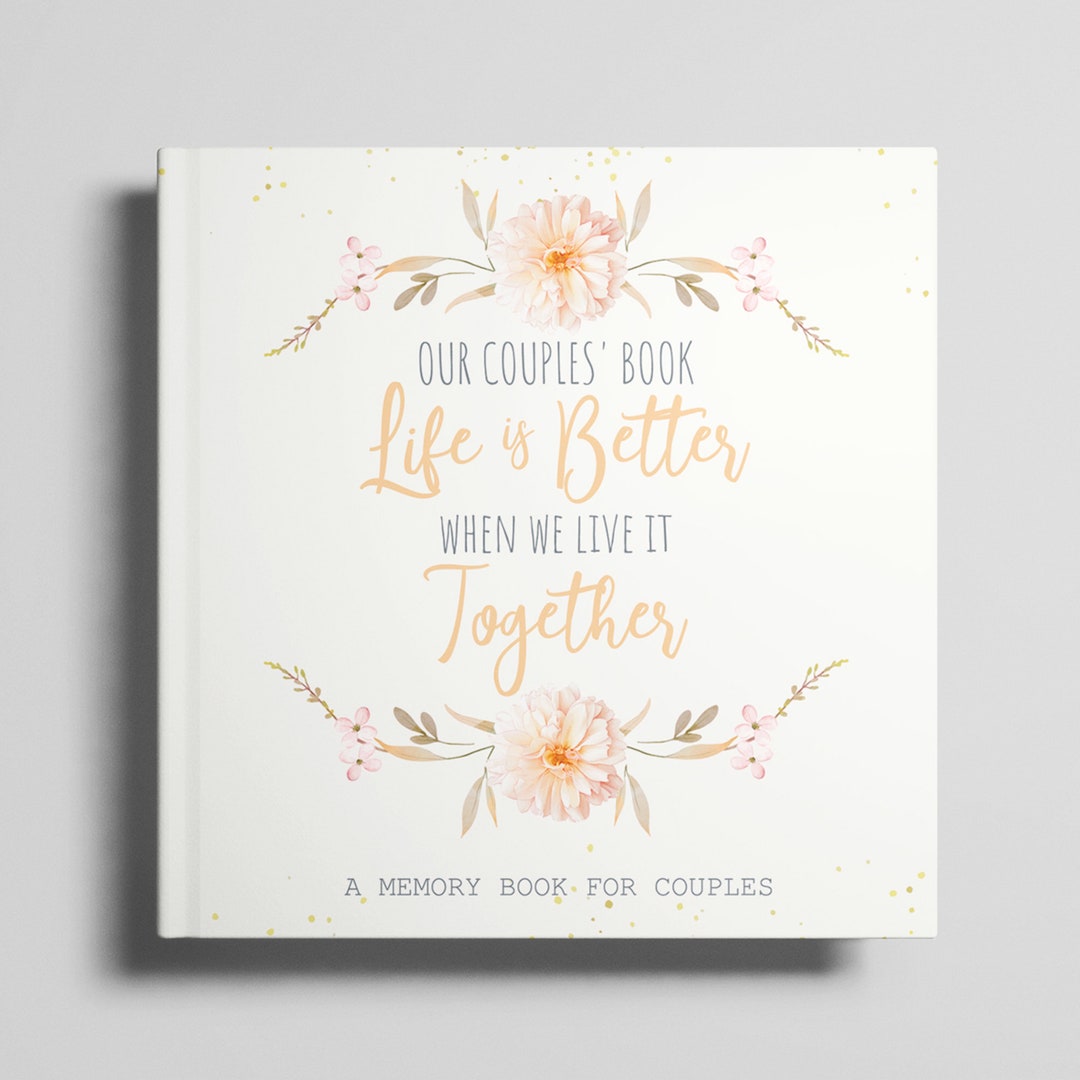 Hardcover Couple Memory Book - Perfect Gift for Her and Him I Gift Idea ...