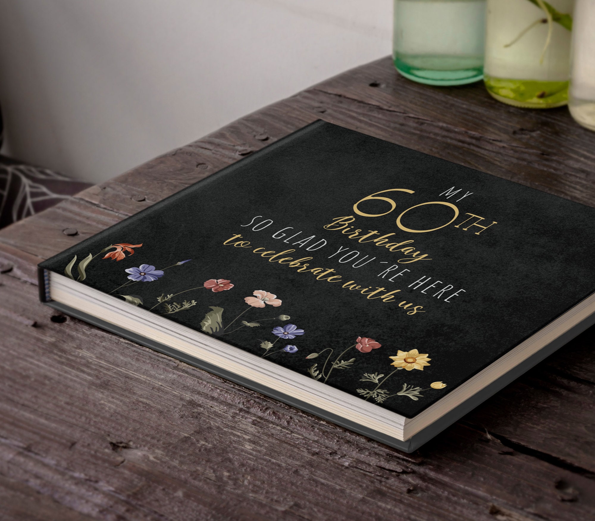 60th Birthday Guest Book - 60th Birthday Gift for Him and Her - 60th ...