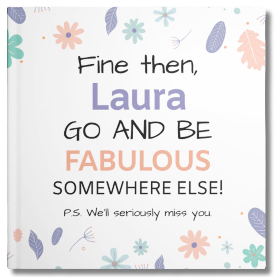 Personalized Farewell Guest Book for Coworkers Farewell Gift Colleague ...
