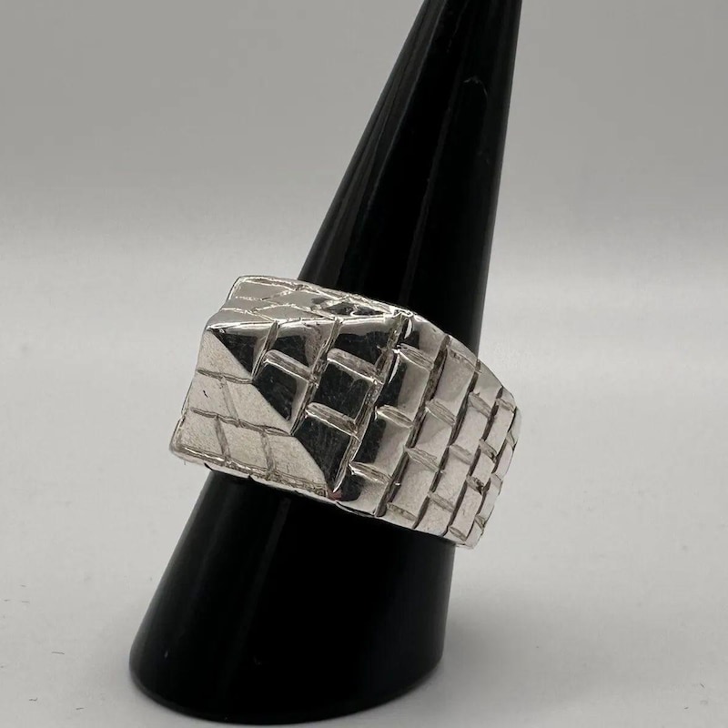 Pyramid Ring - Etsy UK