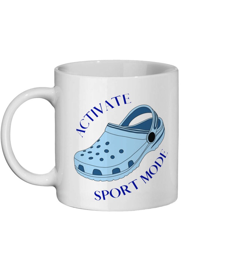 Funny Crocs Mug, Crocs Meme, Sport Mode Crocs Ceramic Mug & Coaster - Etsy