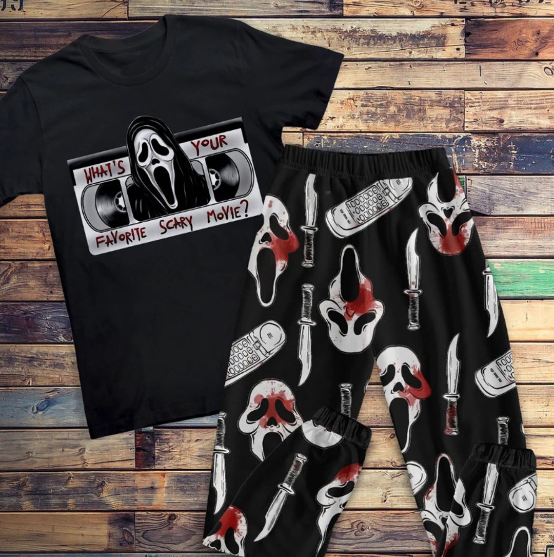 What's Your Favorite Scary Movie Ghostface Pajamas Set - Etsy