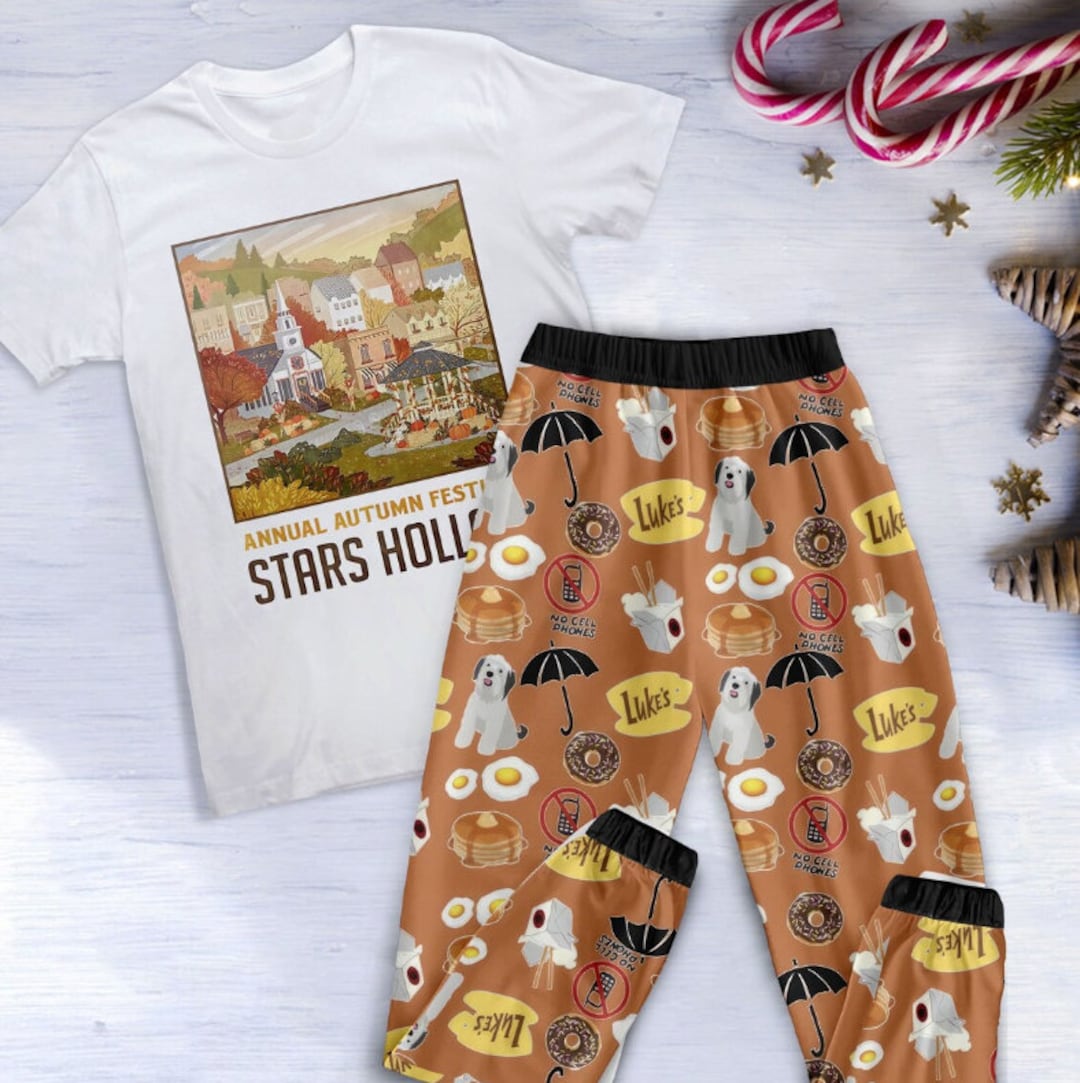 Stars Hollow Gilmore Girls Pajamas Set Gilmore Girls - Etsy Canada