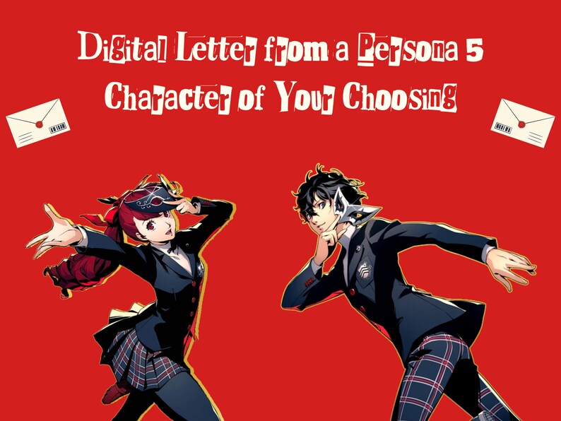 Personal Letter From A Persona 5 Character (digital!) - Etsy