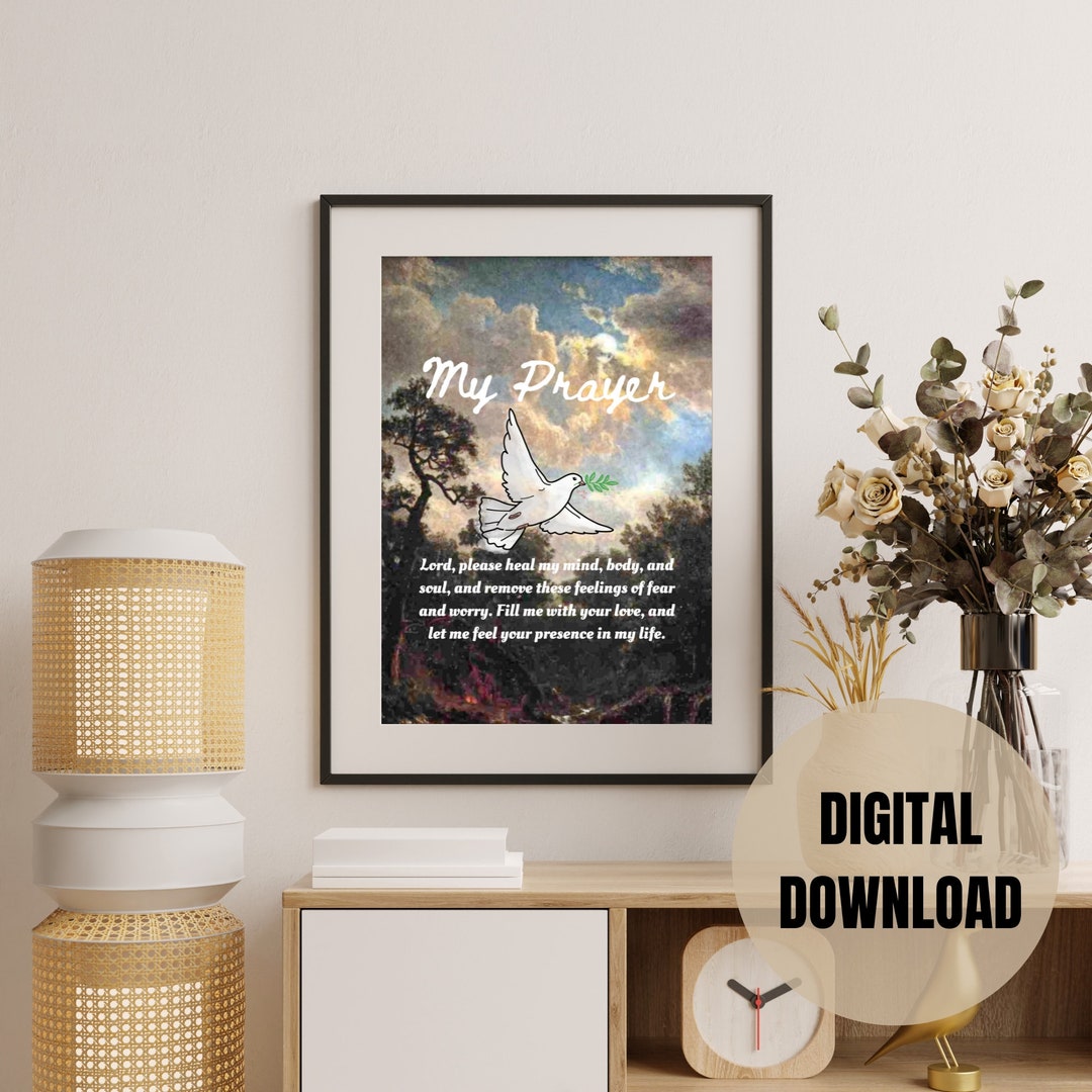 My Prayer Wall Art, Christian Wall Art, Christian Prayer, Christian ...