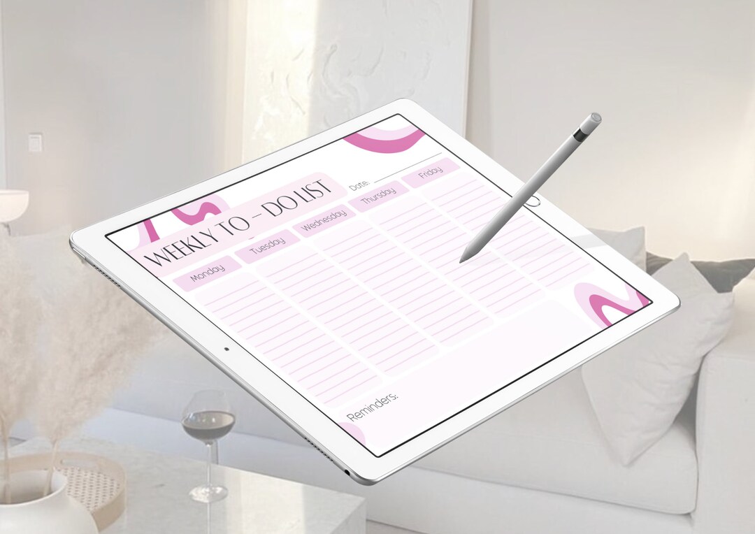 Simple Digital Weekly Planner, Goodnotes, Printable Planner, Weekly to ...