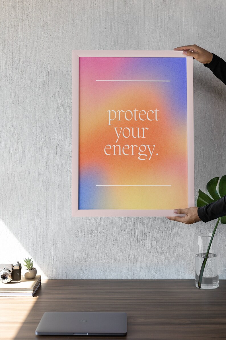 Printable Gradient Aura Spiritual Poster - Etsy Australia
