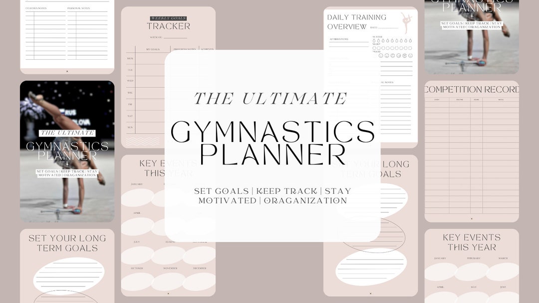 10+ Page Digital and Printable Gymnastics Training Planner | Gymnastics ...