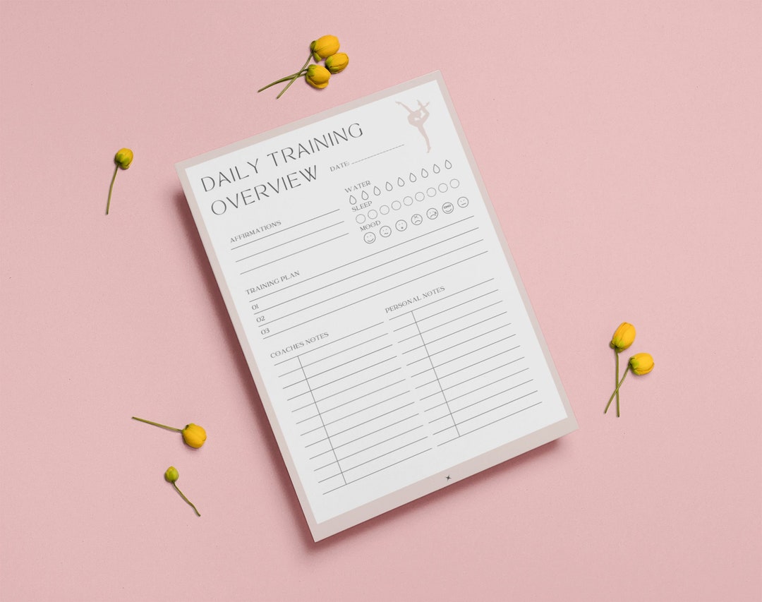 Simple Digital and Printable Gymnastics Training Planner | Gymnastics ...