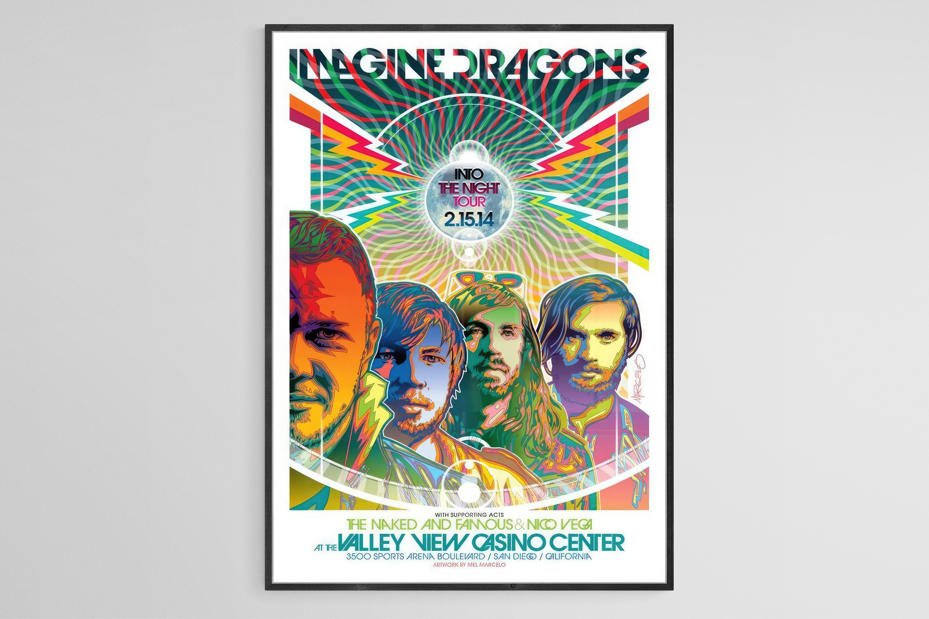 Imagine Dragons Into The Night Tour Poster