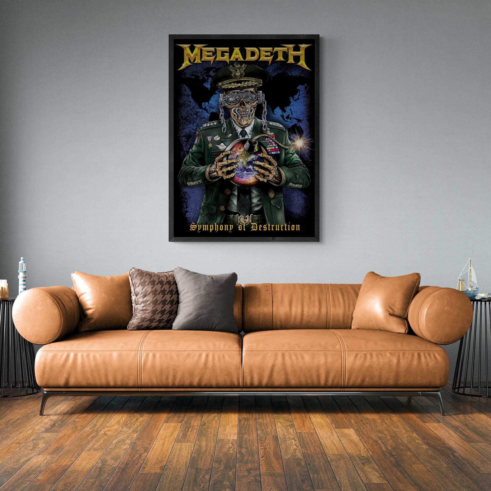 Megadeth Poster, Megadeth Fan Art, Trash Metal Music Poster, Home ...