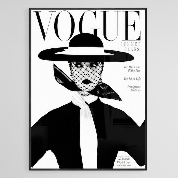 Vogue Cover Poster - Etsy