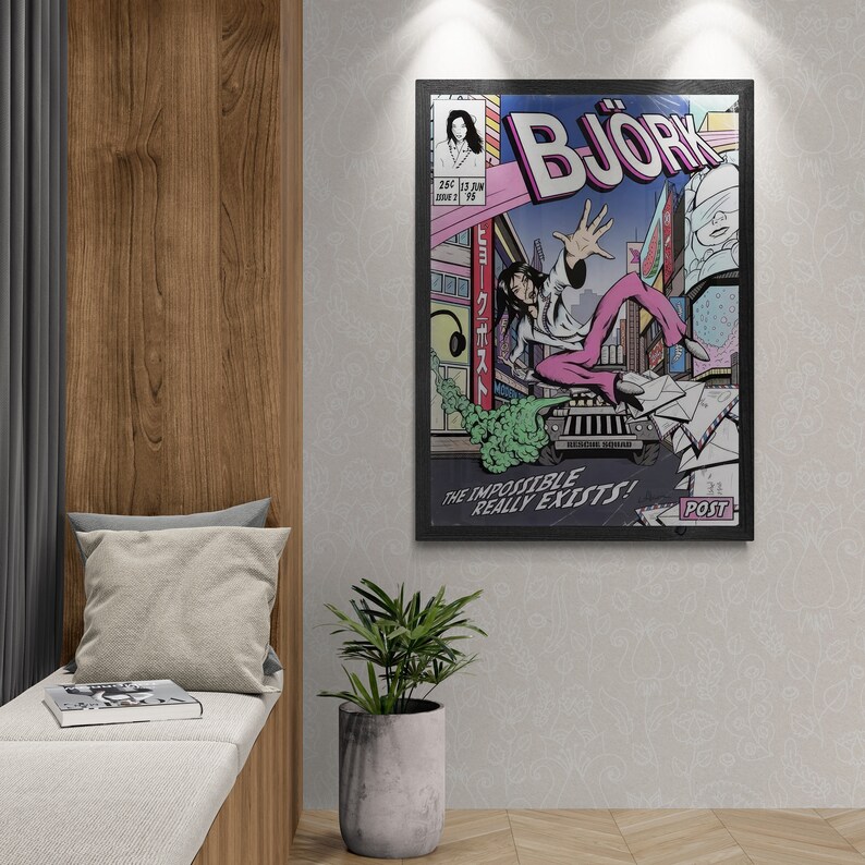 Björk Poster, Björk Fan Art, Music Poster, Music Wall Art, Home ...