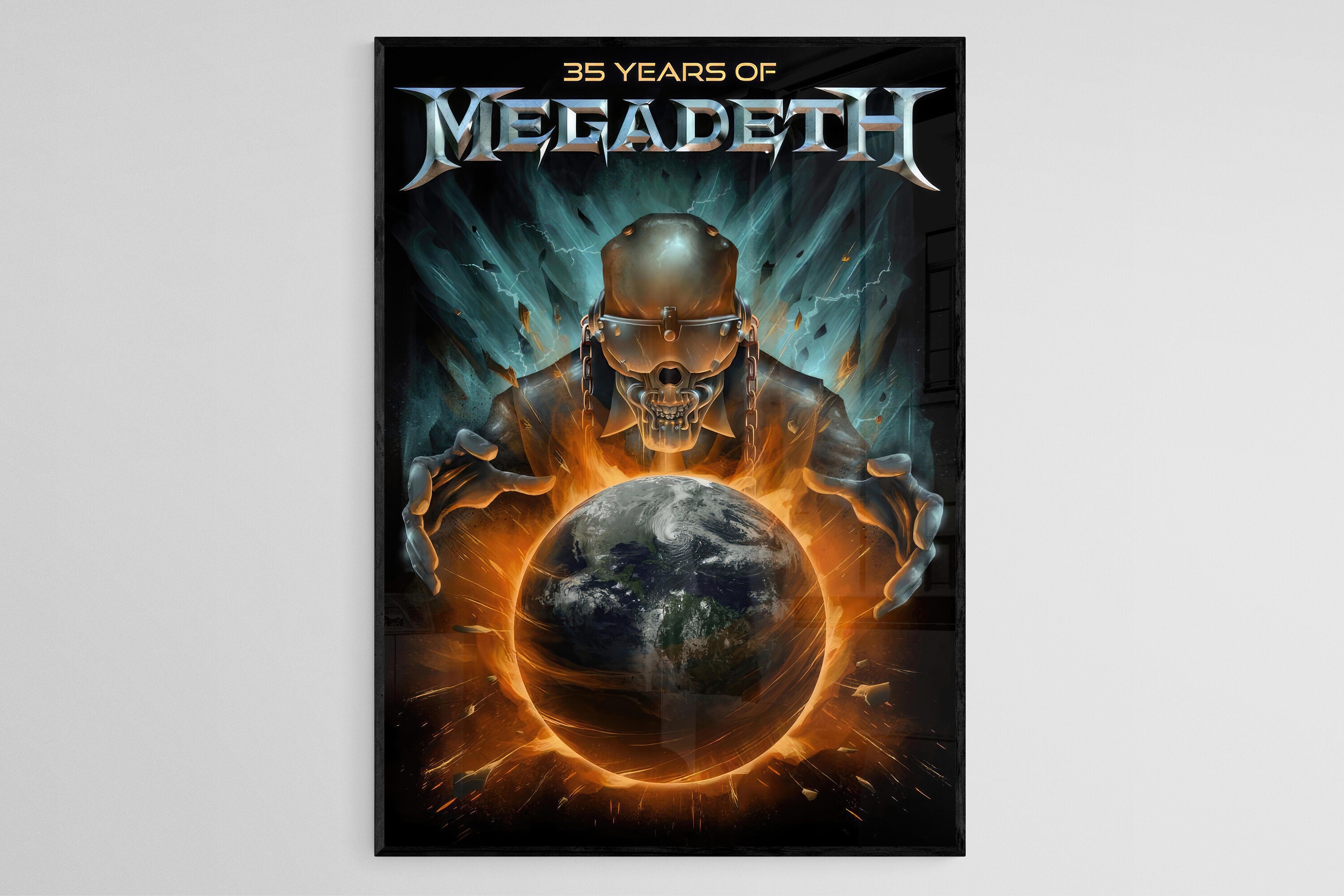 Megadeth Poster, Megadeth Fan Art, Megadeth Wall Art, Trash Metal Fan ...