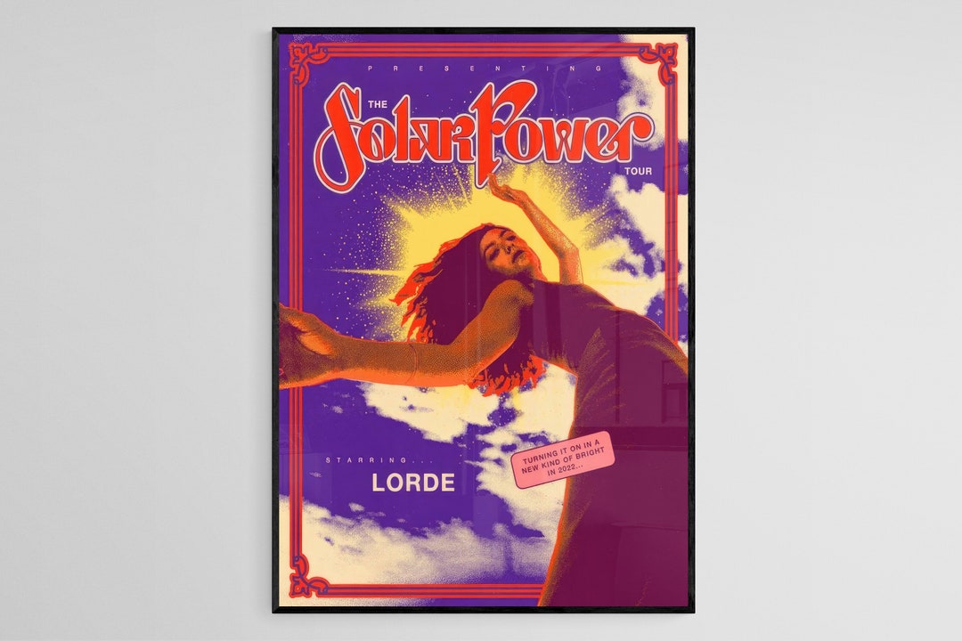 Lorde Solar Power Poster, Lorde Album Poster, Solar Power Album Cover Poster, Music Poster, Home ...