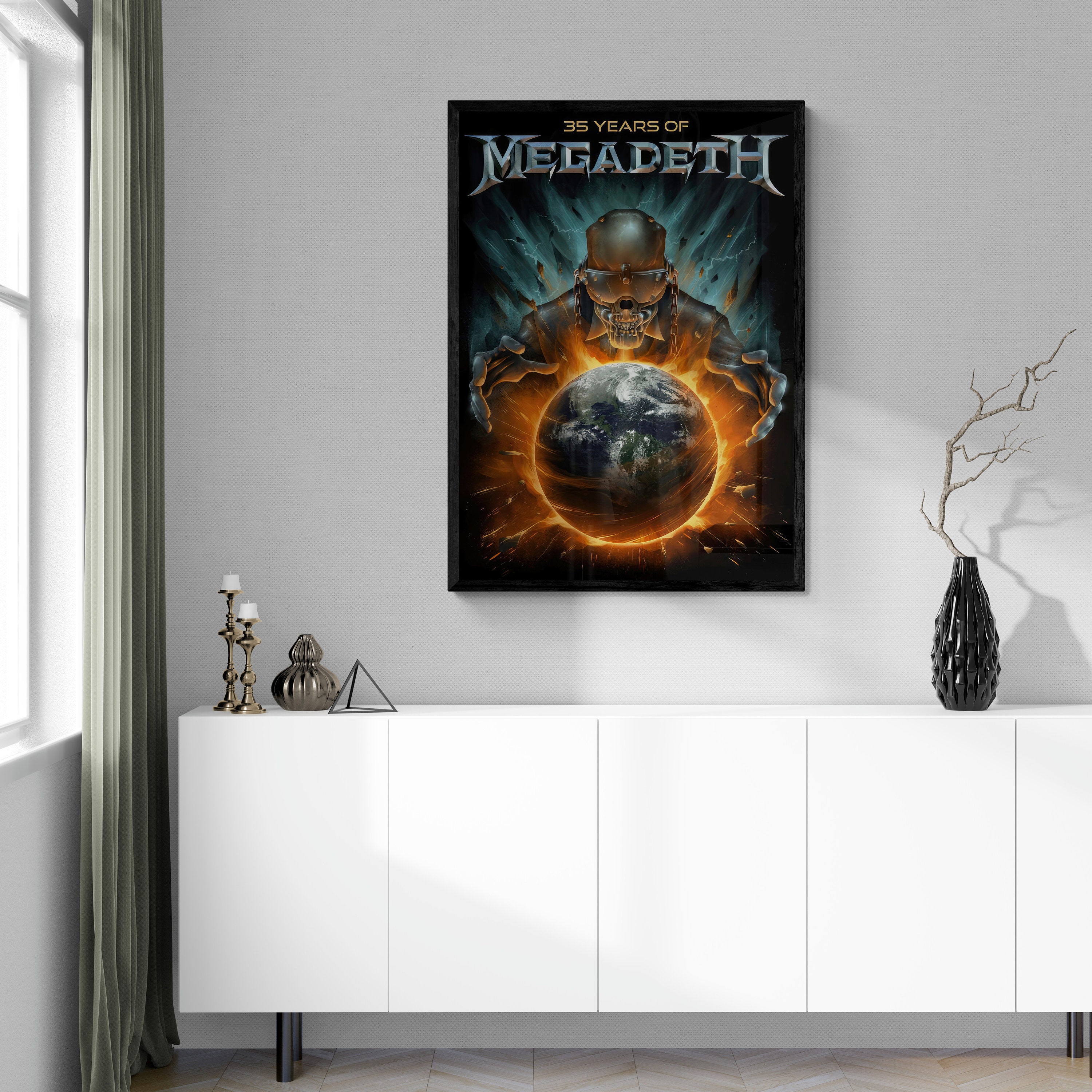 Megadeth Poster, Megadeth Fan Art, Megadeth Wall Art, Trash Metal Fan ...