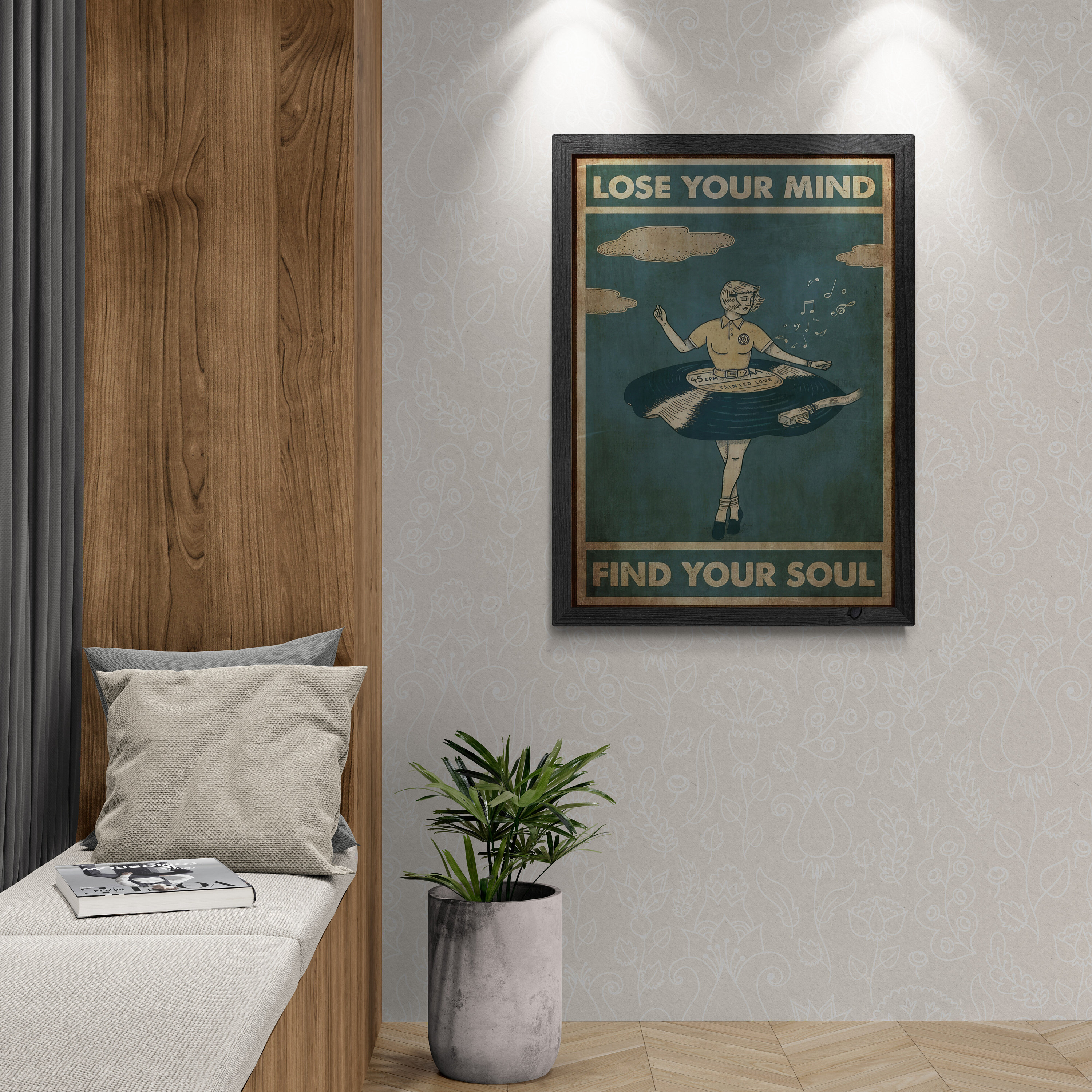 Vintage Poster, Vintage Looking Poster, Lose Your Mind Find Your Soul ...