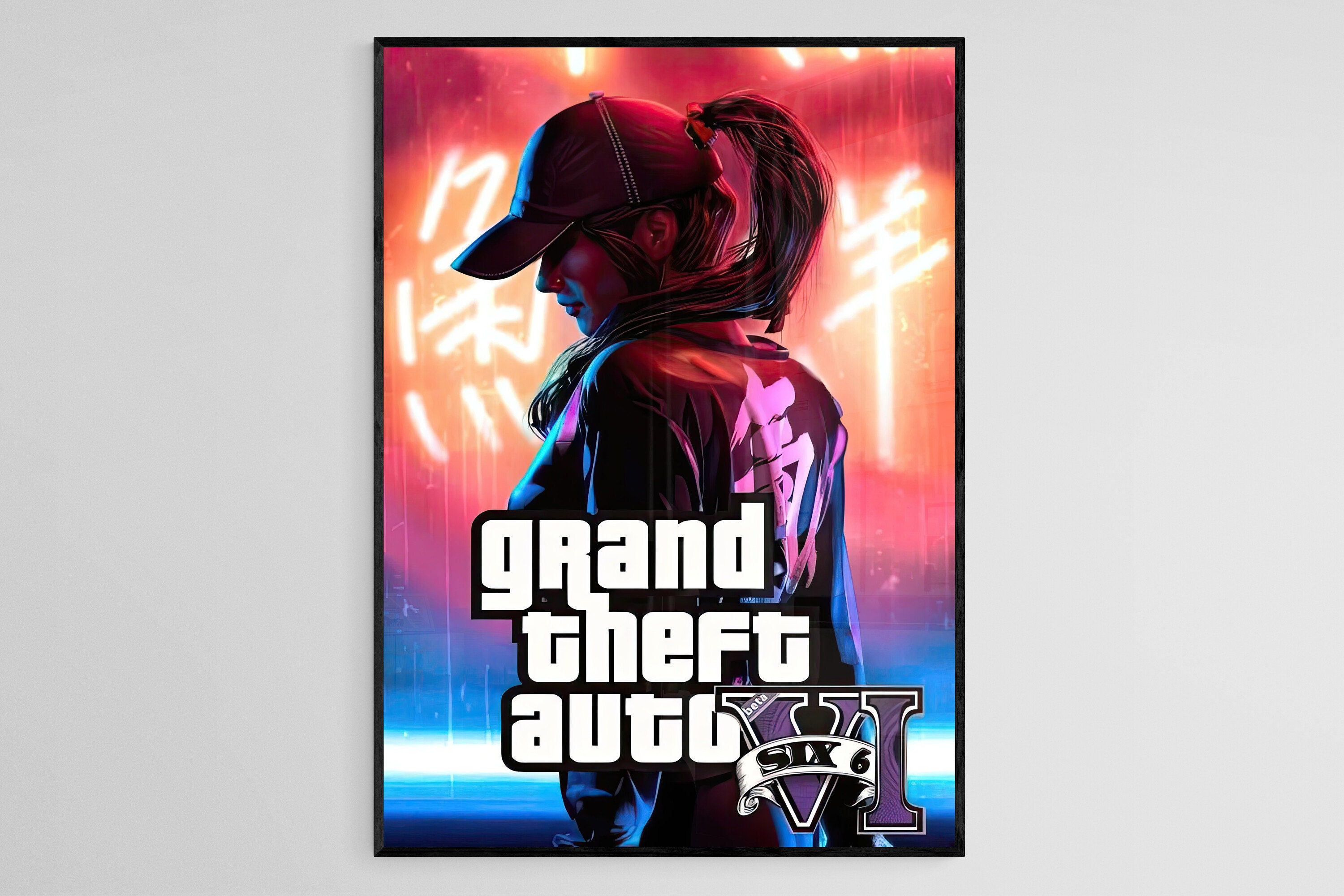 GTA VI, Grand Theft Auto VI Poster, Grand Theft Auto Vice City Poster ...