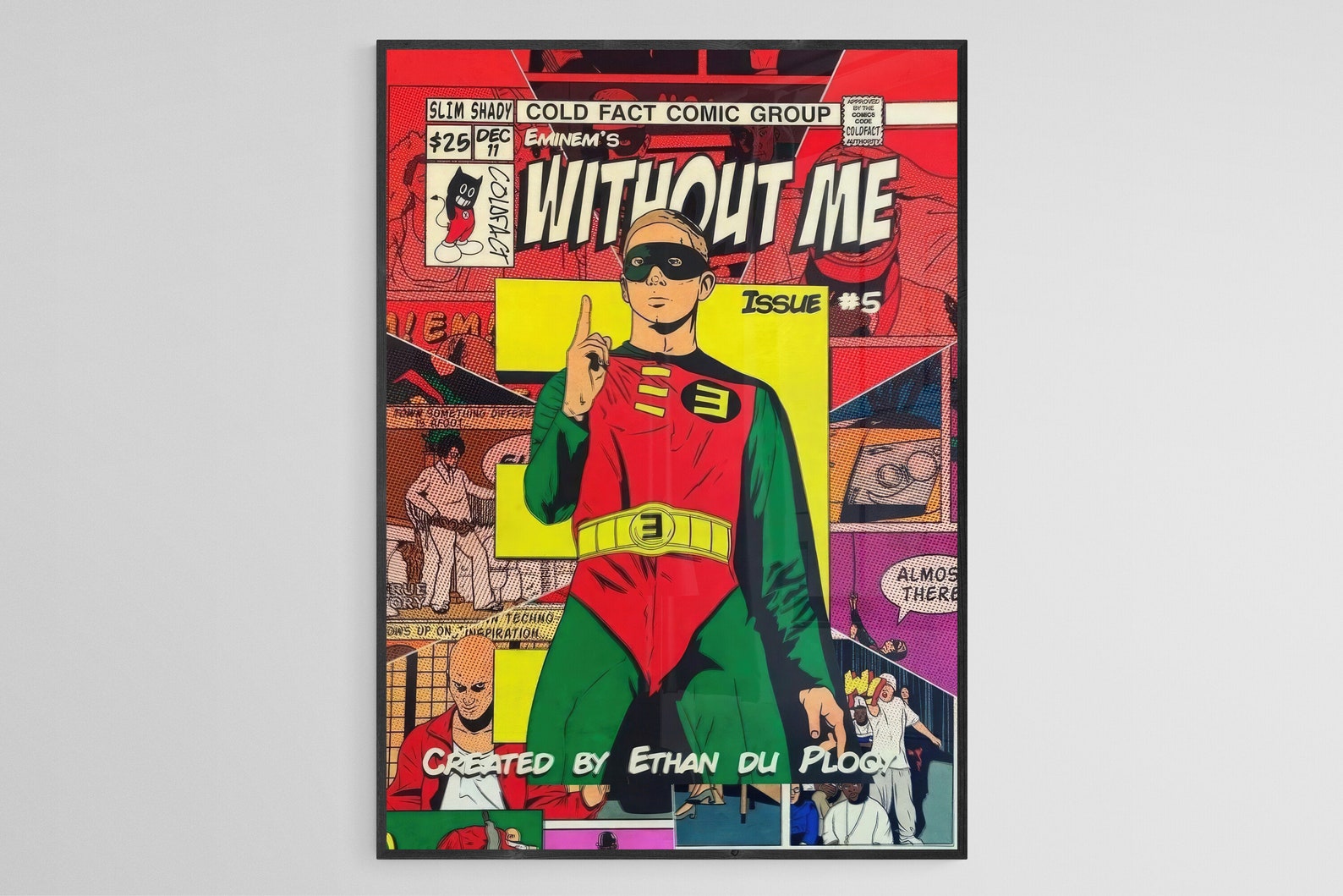 Eminem Poster Eminem Comic Poster Eminem Superhero Poster - Etsy