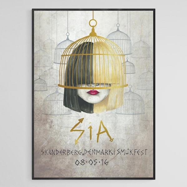 Sia Poster - Etsy