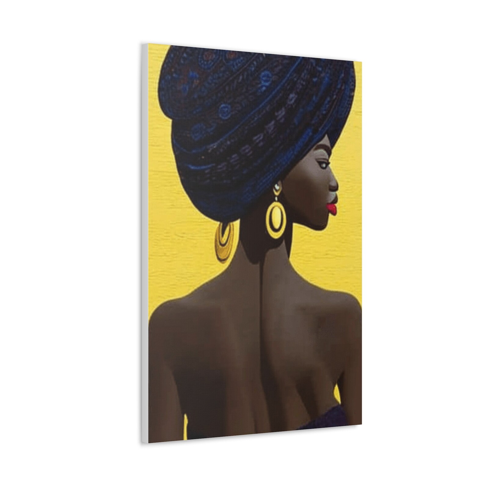 African American Women Digital Art, Black Beauty Back View Art Fashion ...