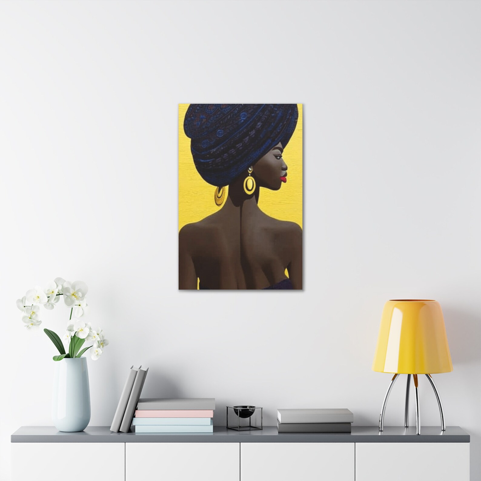 African American Women Digital Art, Black Beauty Back View Art Fashion ...
