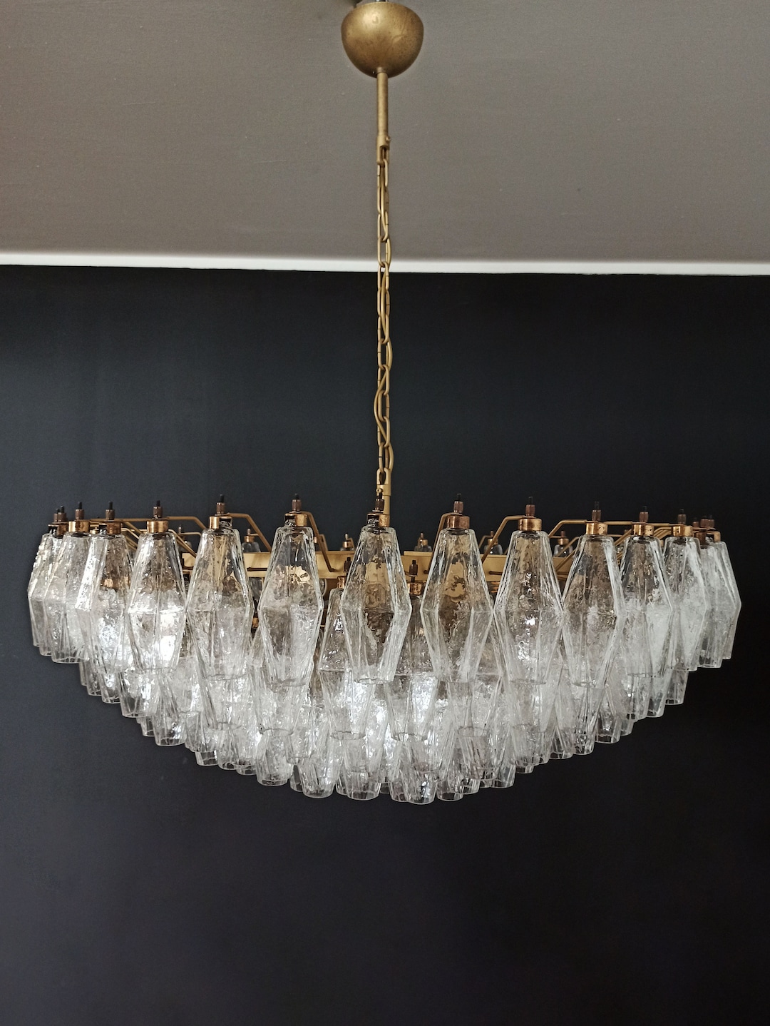Amazing Murano Glass Candelier - 185 Polyhedra - Etsy