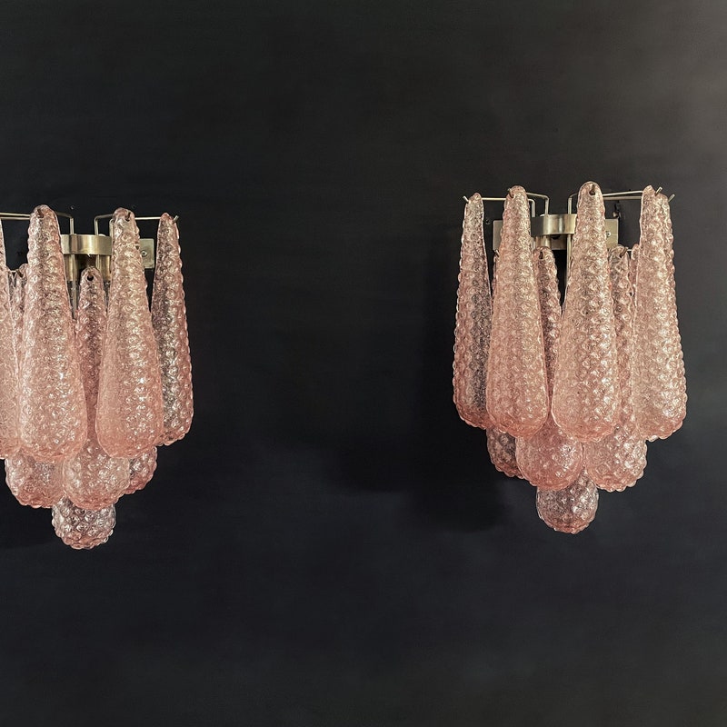 Pink Wall Sconce - Etsy
