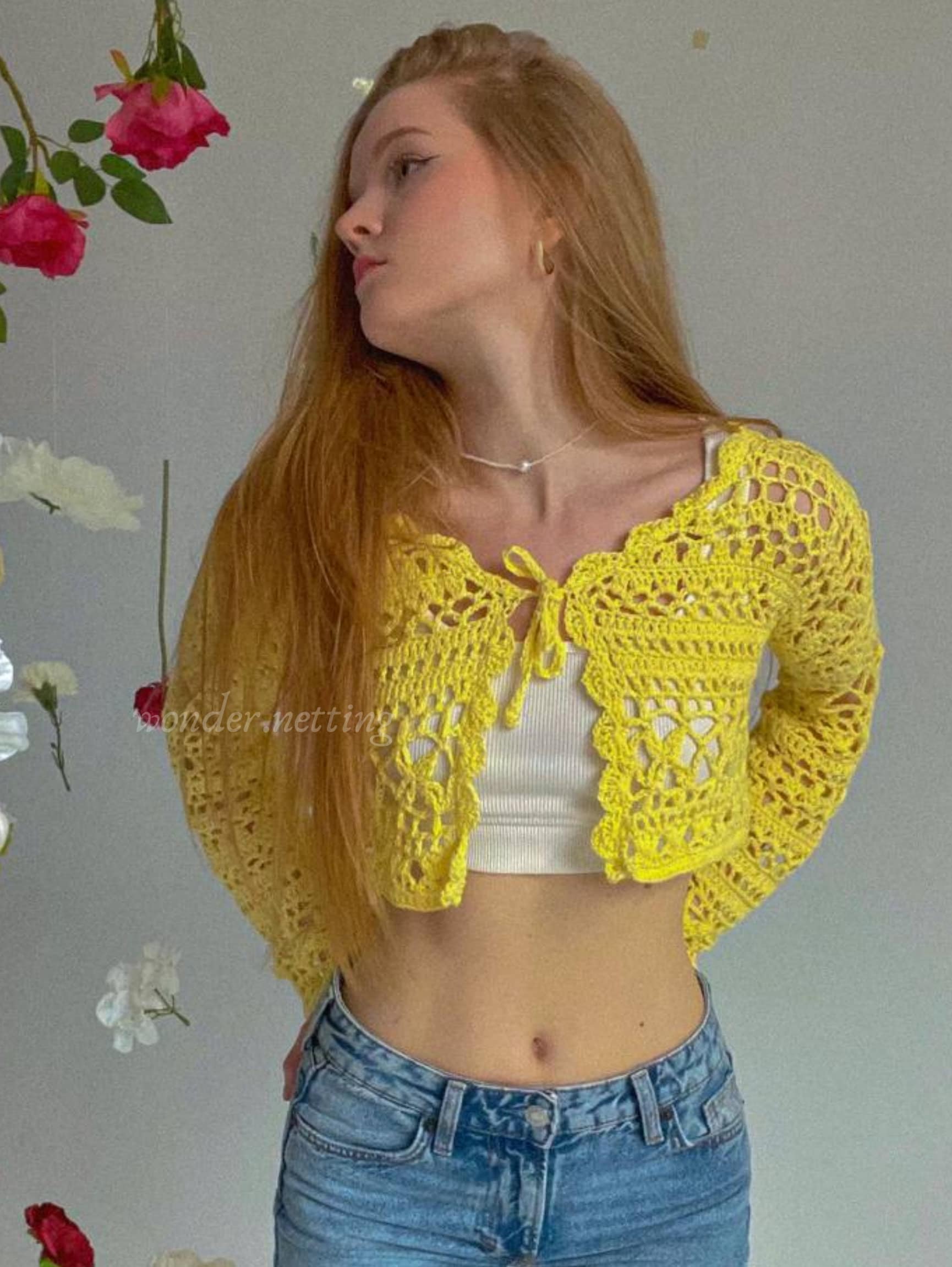 Crochet Lace Cardigan PDF Pattern + Video Tutorial - Etsy