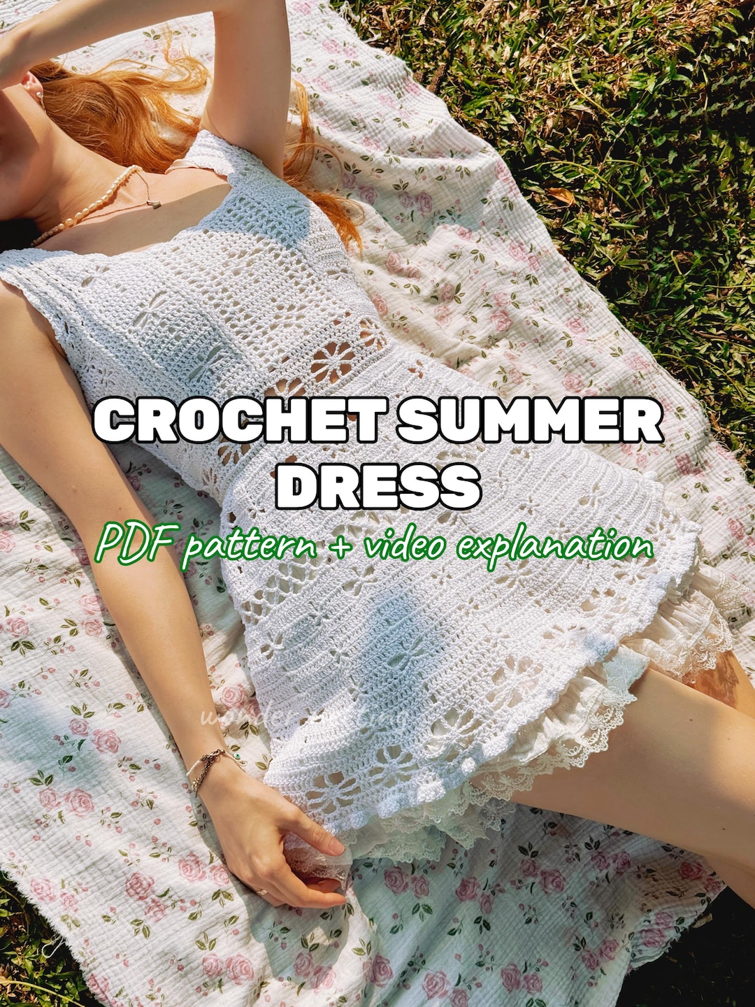 Crochet Summer Dress PDF Pattern + Video Explanation - Etsy