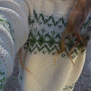 Crochet Tapestry Sweater PDF Pattern + Video Tutorial - Etsy