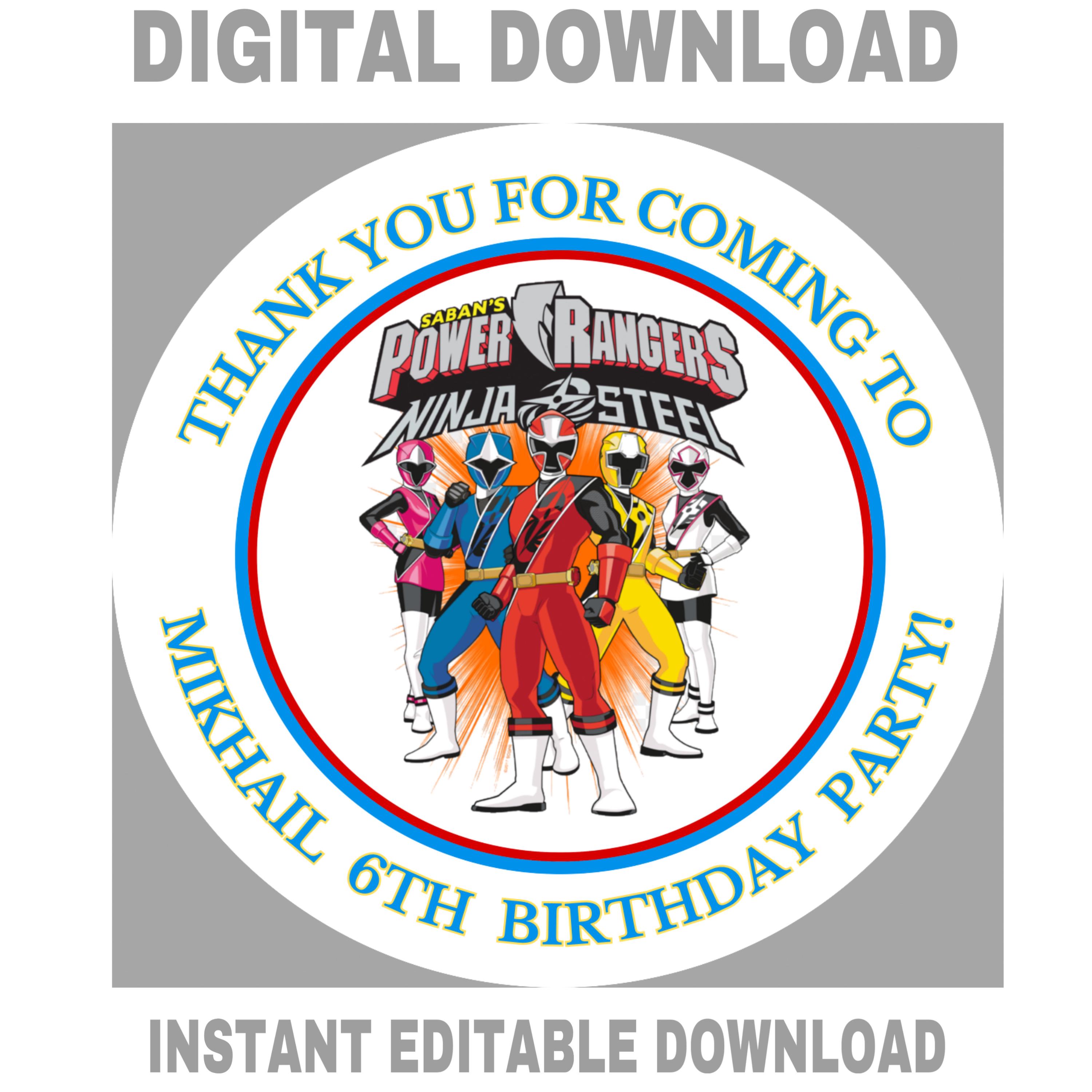 Power Ranger Costume Power Ranger Dino Charge Inspired Birthday Banner ...