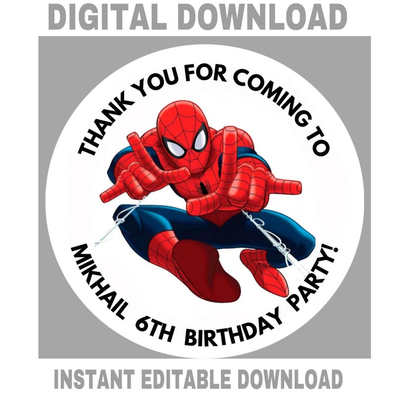 Spider Man Stickers - Etsy