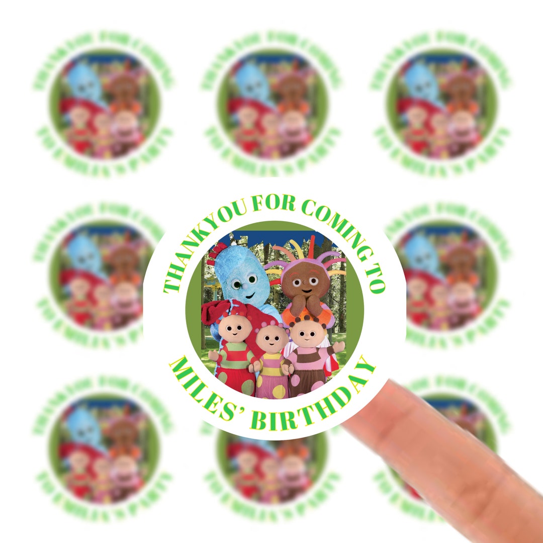 Personalised Birthday Stickers Label - in the Night Garden Birthday ...