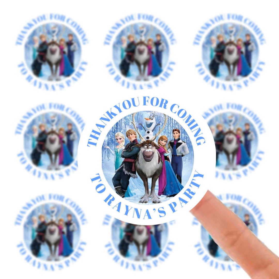 Personalised Birthday Stickers Label - Frozen Princess Birthday Party ...