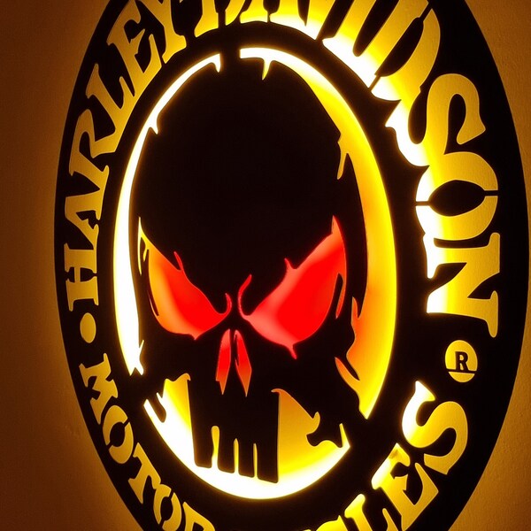 Metal Harley Davidson Sign - Etsy
