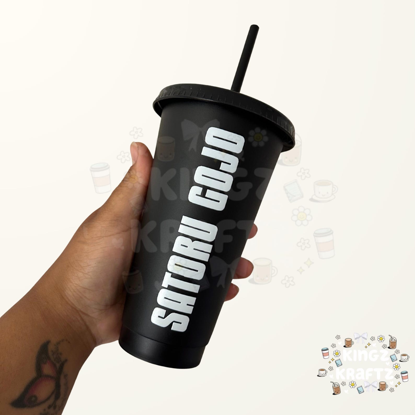 Anime Inspired Cold Cup | Anime Gift | Manga | Satoru Gojo - Etsy UK