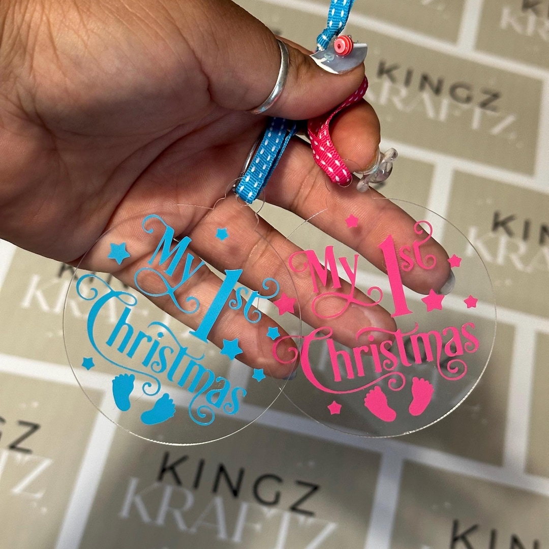 My First Christmas Bauble 1st Christmas Bauble Newborn Baby Gift Secret ...