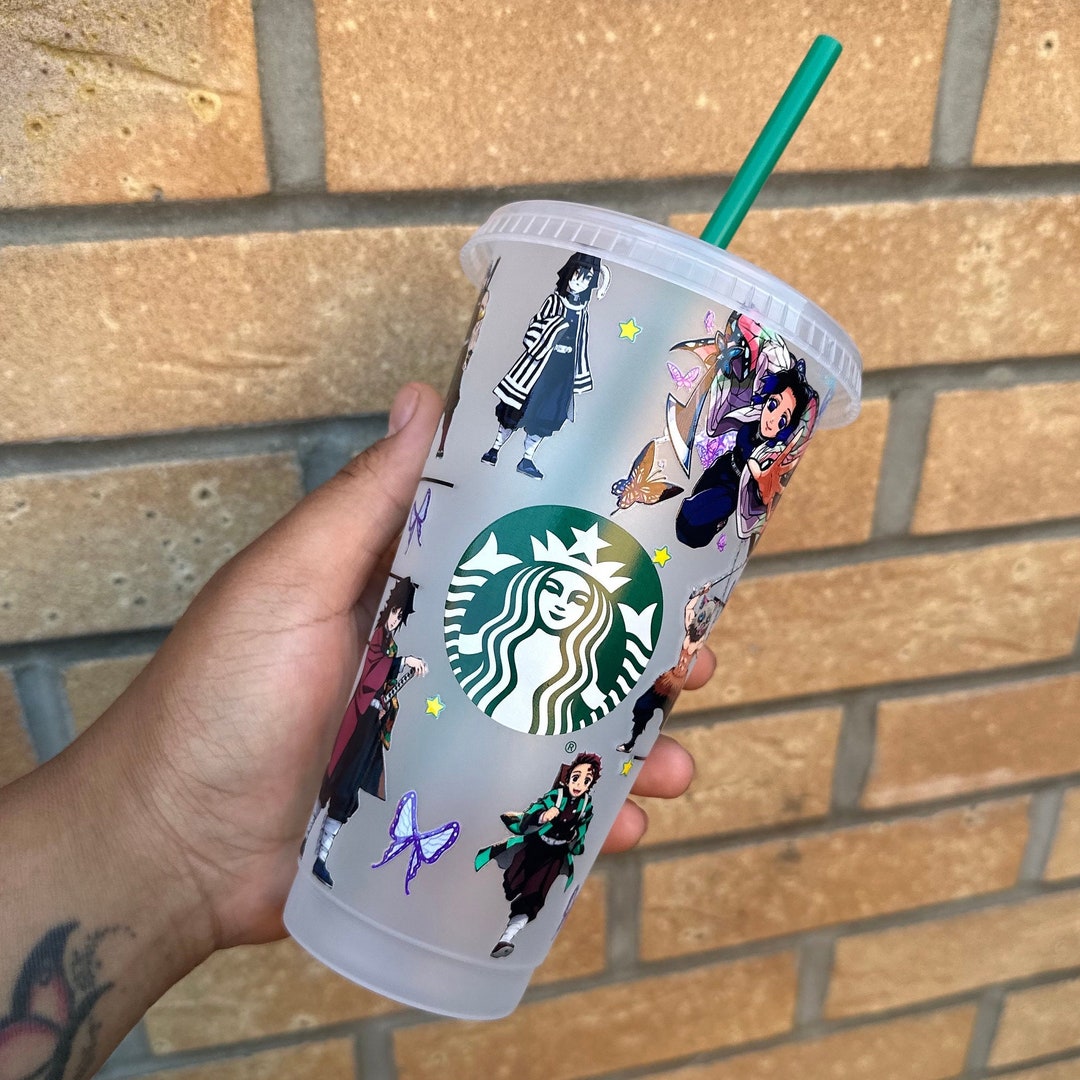 Anime Inspired Starbucks Cold Cup Anime Gift Manga Demon Slayer - Etsy