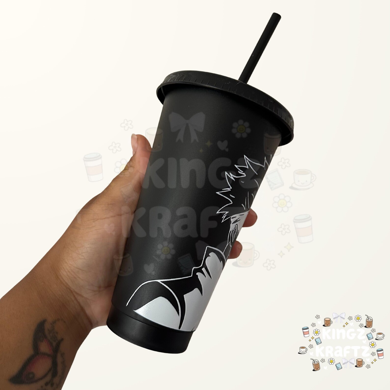 Anime Inspired Cold Cup | Anime Gift | Manga | Satoru Gojo - Etsy UK