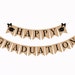 Happy Graduation Bunting Banner, Customized Burlap Pennants, Celebrate ...