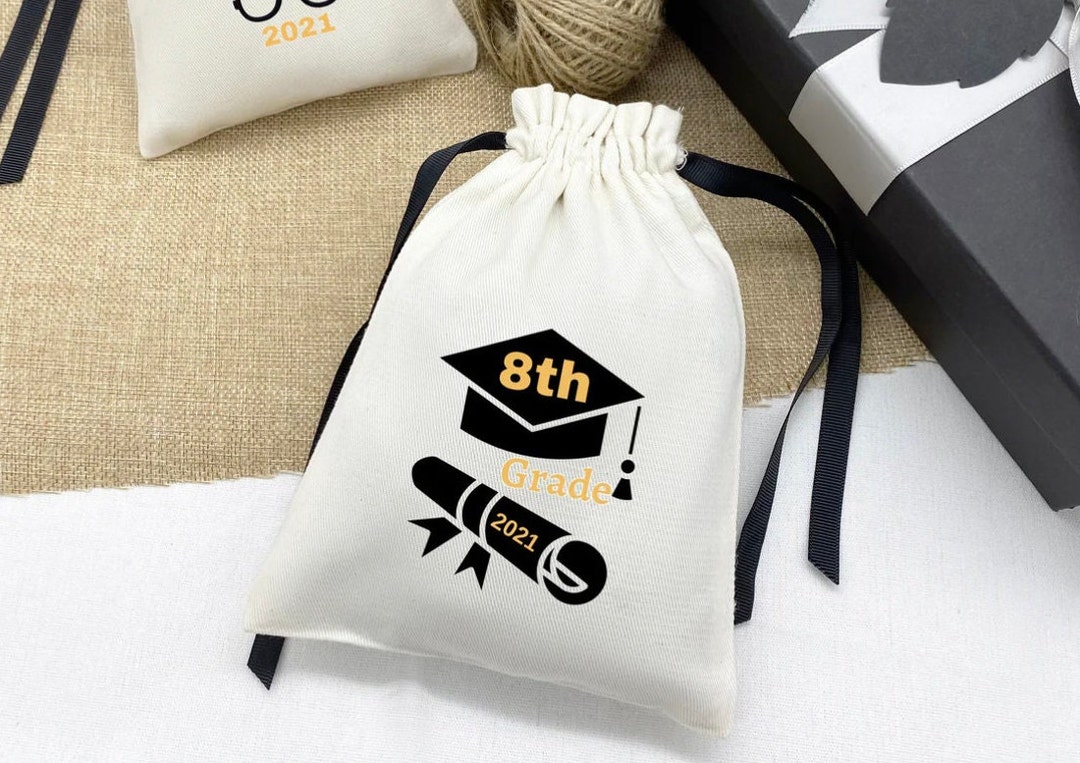 SET of 6 Personalized GRADUATION FAVOR Bags, Class of 2024, Pre School ...