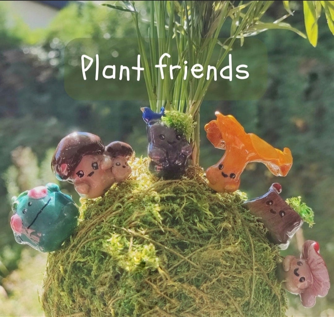 Forest Plant Pick, Kokedama, Terrarium Plant Figurine Plant Accessories ...