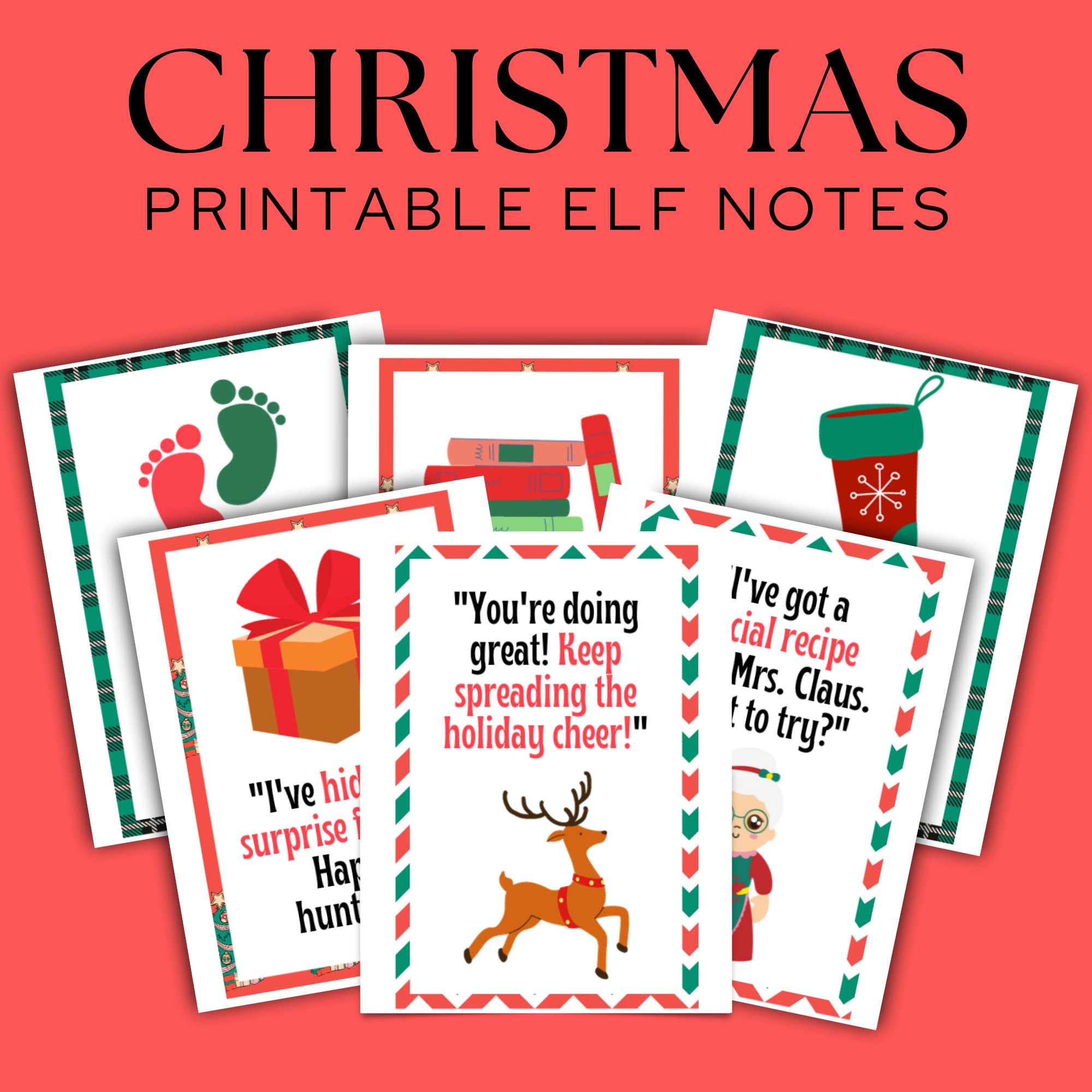 Elf Notes Printable Elf Note Card Note From Elf Arrival Letter Elf Card ...