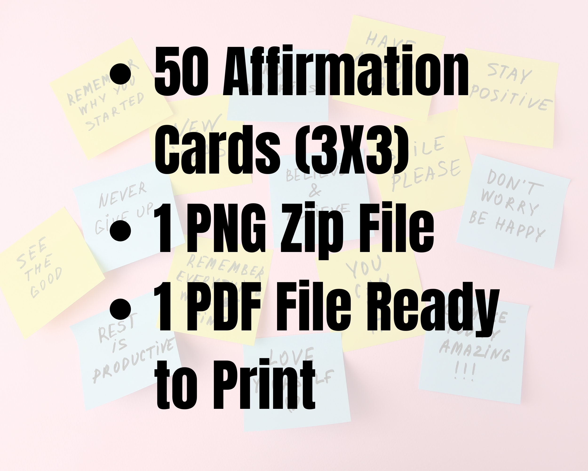 Daily Affirmation Cards for Kids Lunch Box Notes Printable Student ...