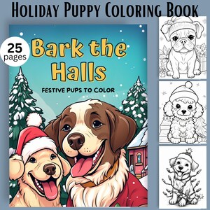 Christmas Coloring Book Holiday Coloring Pages for Kids - Etsy