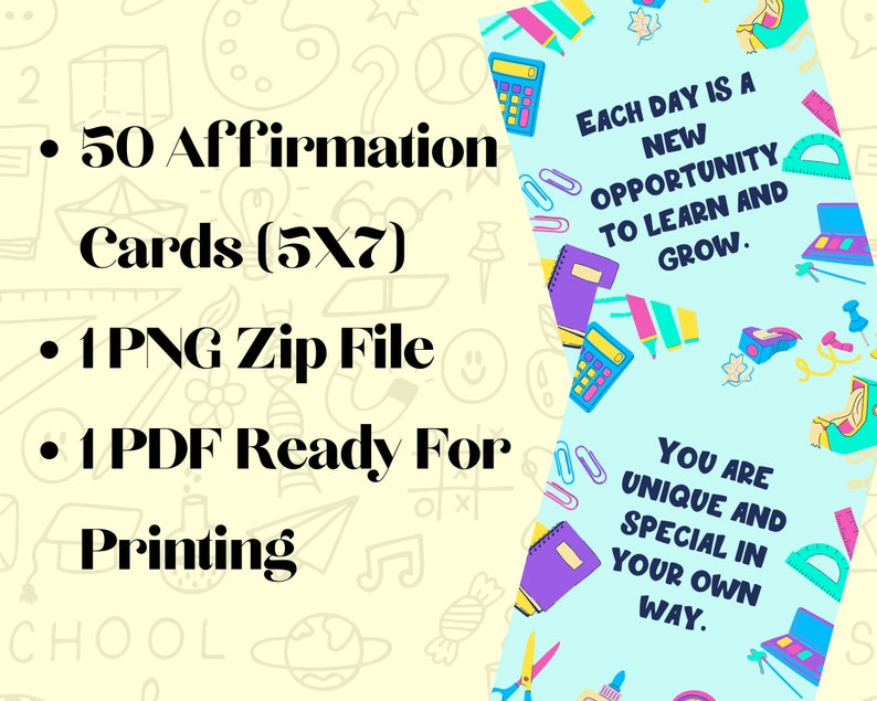 Teacher Affirmation Cards Lunch Box Notes for Kids Printable - Etsy