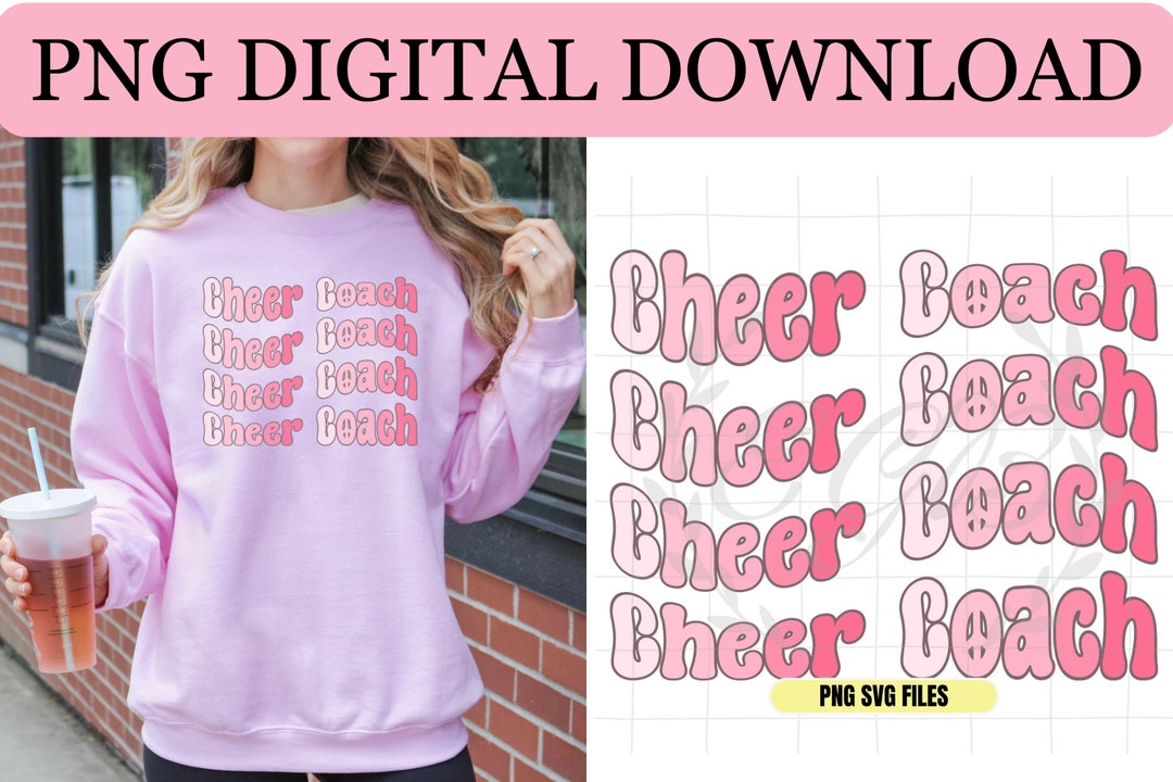 Retro Cheer Coach PNG Cheer Coach SVG Archivos de Cheer Cheer Coach ...