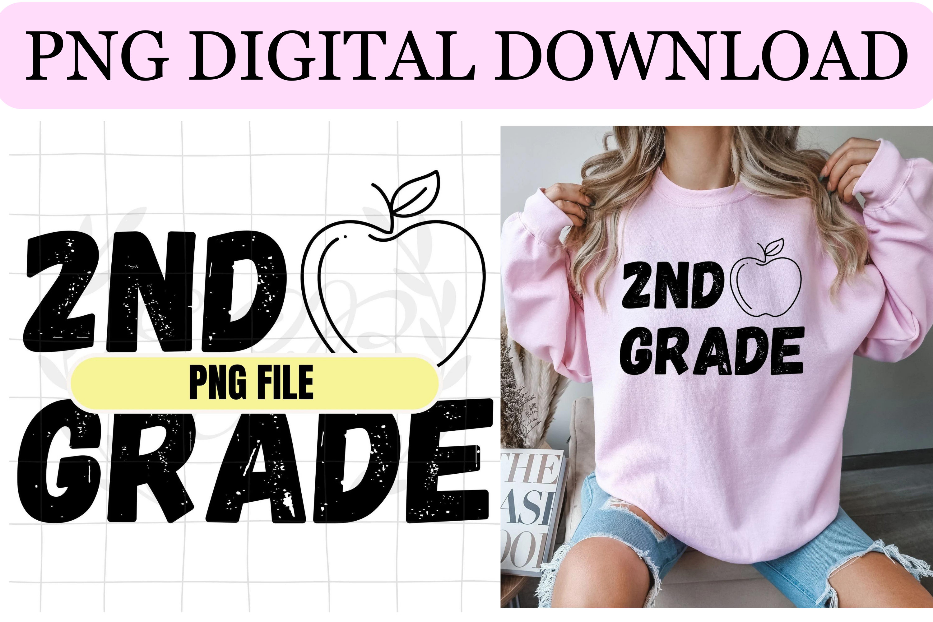 2do grado PNG Segundo grado SVG Sublimación Camisa Diseño Primer día de ...